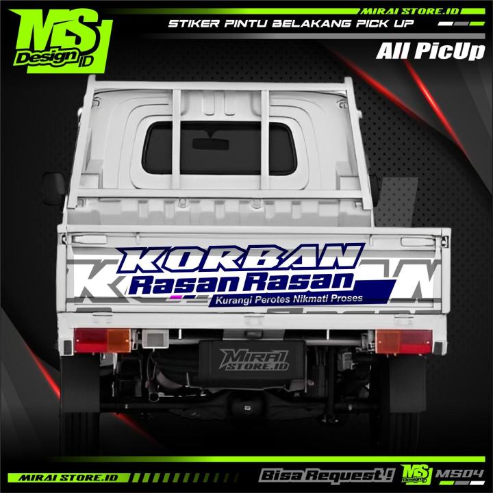 Stiker Bak Pintu Belakang Mobil Pick Up Grandmax,L300,Carry Ts,New ...
