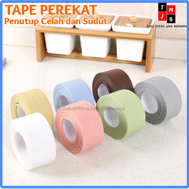 Tape Perekat Lakban Anti Jamur Air Minyak PVC Wastafel Dapur Kamar ...