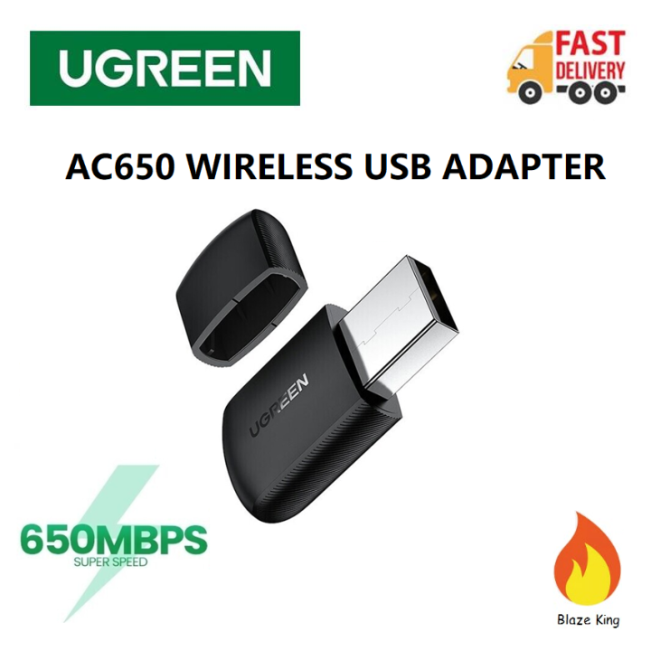 UGREEN USB WiFi Adapter for Desktop PC 5G 2.4G Dual Band AC650 WiFi ...