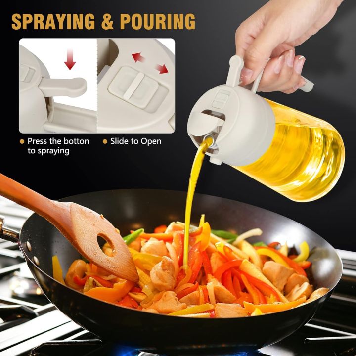 2-in-1 Oil Dispenser and Vinegar Sprayer | Lazada PH