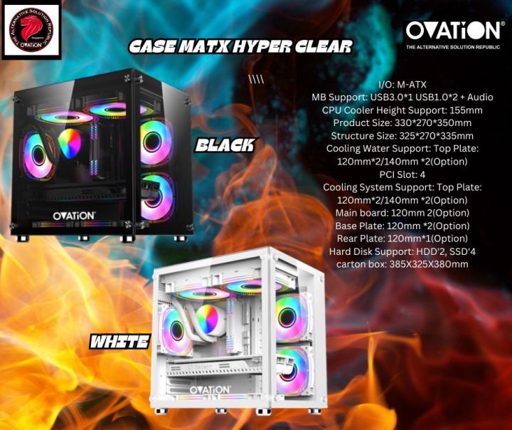 OVATION CASE MATX HYPER CLEAR DESKTOP | Lazada PH