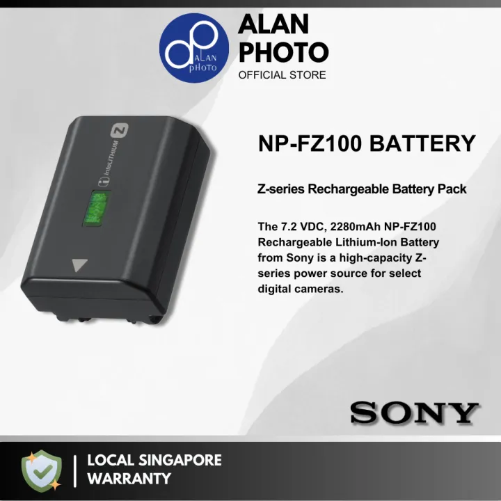 [100% Original Sony Battery] Sony NP-FZ100 / FZ100 Rechargeable Lithium ...