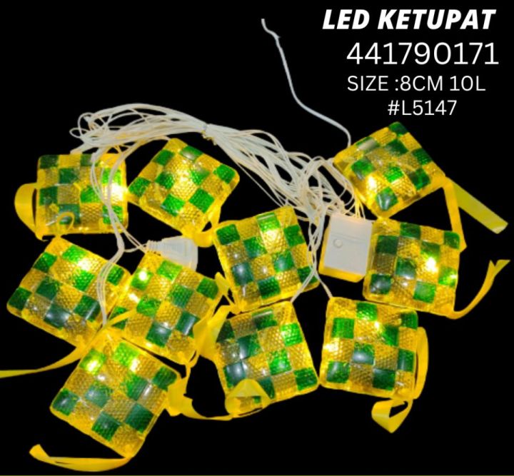 AtuZ Lampu Hari Raya Decoration Light LED Lampu Ketupat Raya Ketupat ...