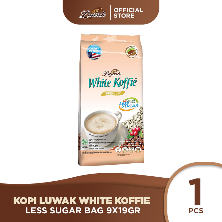 Kopi Luwak White Koffie Less Sugar Bag 9x19gr | Lazada Indonesia