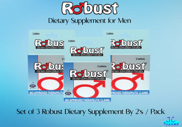 Authentic ATC Robust regular Food Supplement Set of 3 (2 capsule/ Pack ...