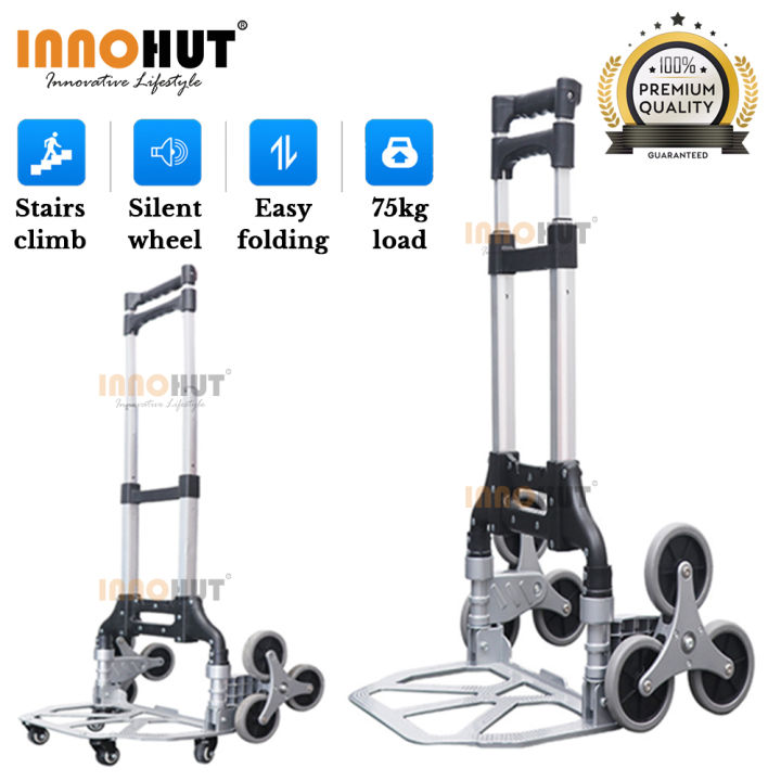 Innohut Multipurpose Heavy Duty Folding Hand Truck Stair Climbing ...