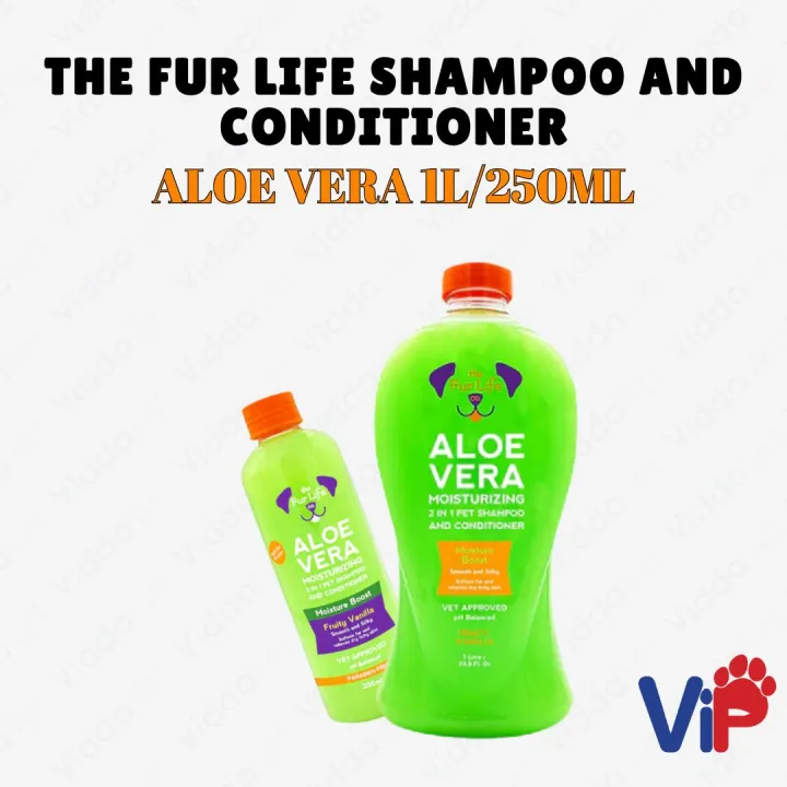 The Fur Life Aloe Vera Pet Shampoo and Conditioner 2 in 1 Moisture ...
