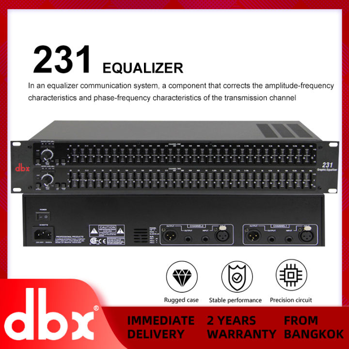 DBX Graphic Equalizer dbx 231 Dual channel 31 band 2-series(There is a ...