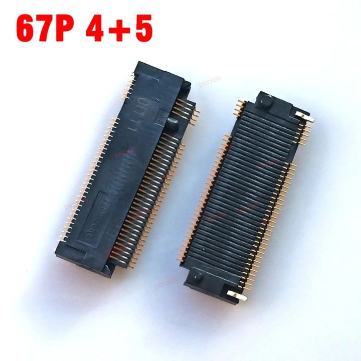 1-10pcs Ngff M.2 Socket outlet SSD interface 67Pin M KEY H3.2 4+5 Solid ...