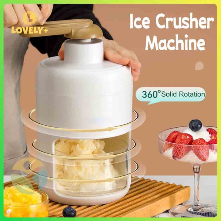 Household Portable Ice Crusher Mini Manual Hand Crank Ice Make Machine ...