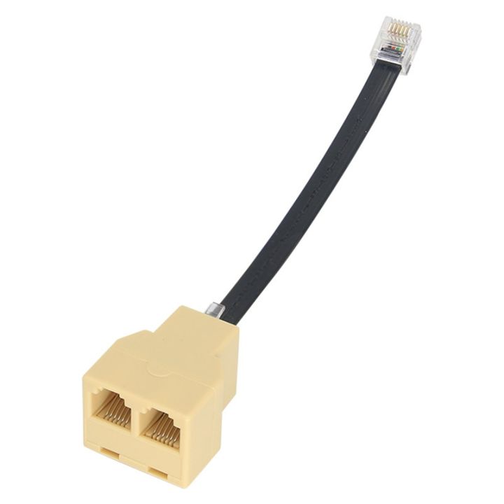 LR5L-RJ12 6P6C Coupler 50CM 2 Way for RJ11 for Telephone Cable Splitter ...