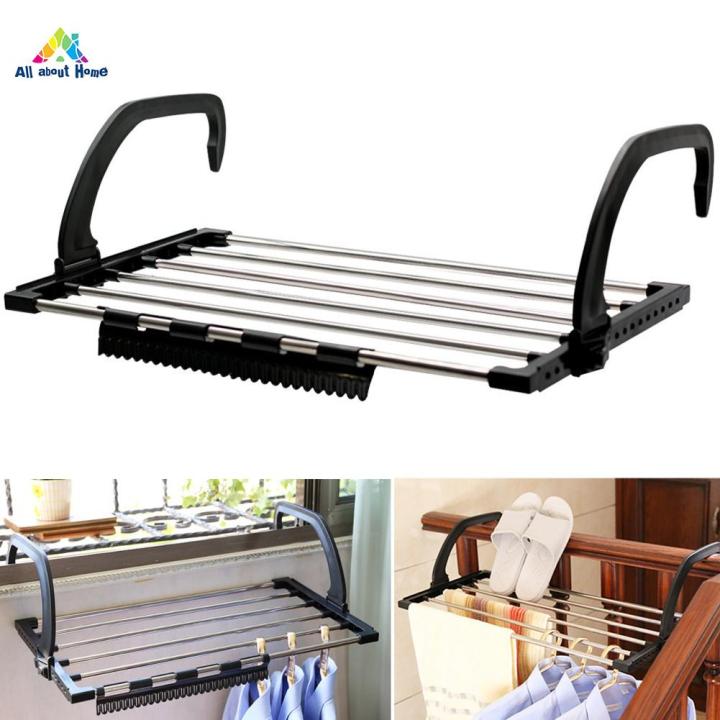 ABH Folding Towel Drying Rack Stainless Steel Clothes Hanging Racks ...