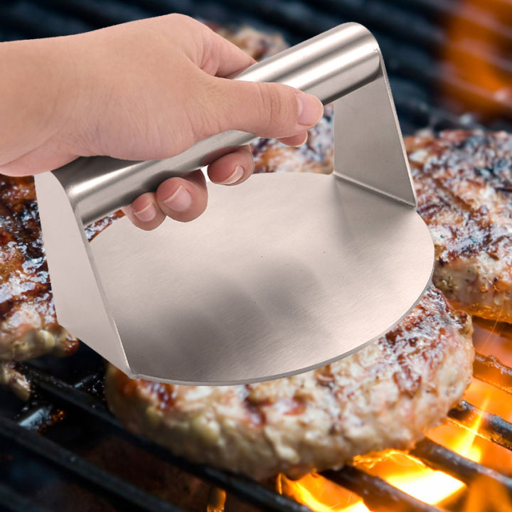 Stainless Steel Smash Burger Press Non Stick Hamburger Patty Maker 5 ...