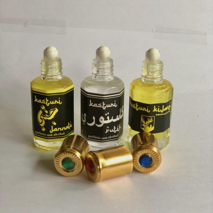 (COD) PARFUM ORIGINAL KASTURI Jannati-Putih-Kijang 6ml/12ml NON BOX ...