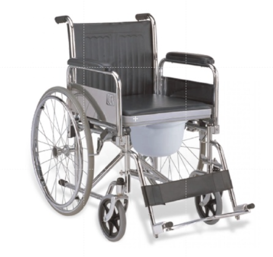 CHROMED Detachable Commode Wheelchair FMC002 | Lazada