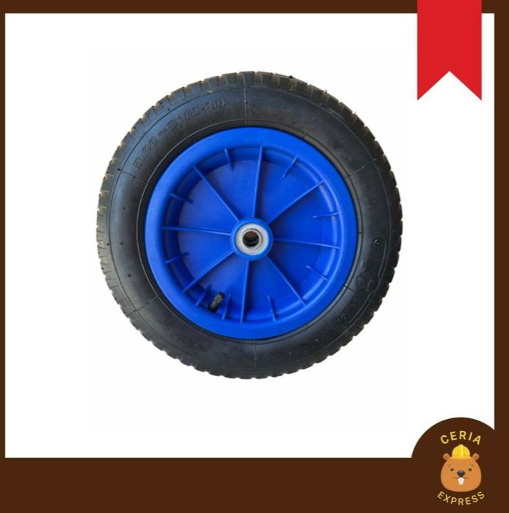 Heavy Duty PVC Rim Wheel Barrow Tyre Tayar Hidup 13 x 3 Kereta Sorong ...