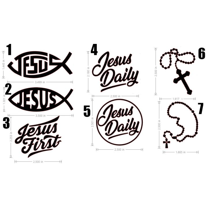 Vinyl Sticker (Jesus) (for bike-cellphone-etc....) | Lazada PH