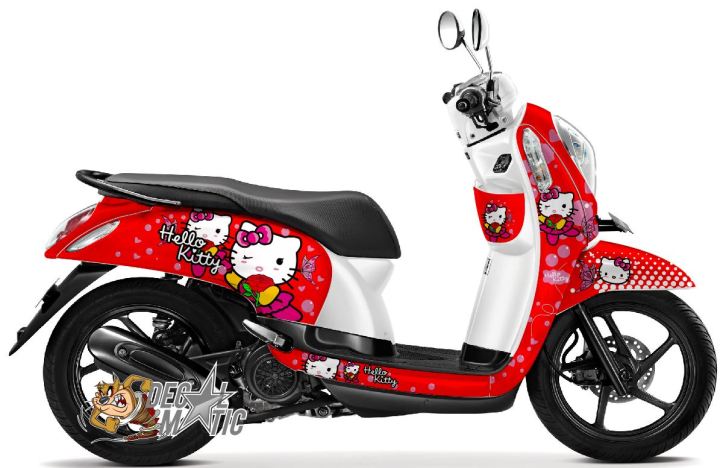 Sticker Full Body Stiker Decal Scoopy Sporty (2012-2017) Hello Kitty ...
