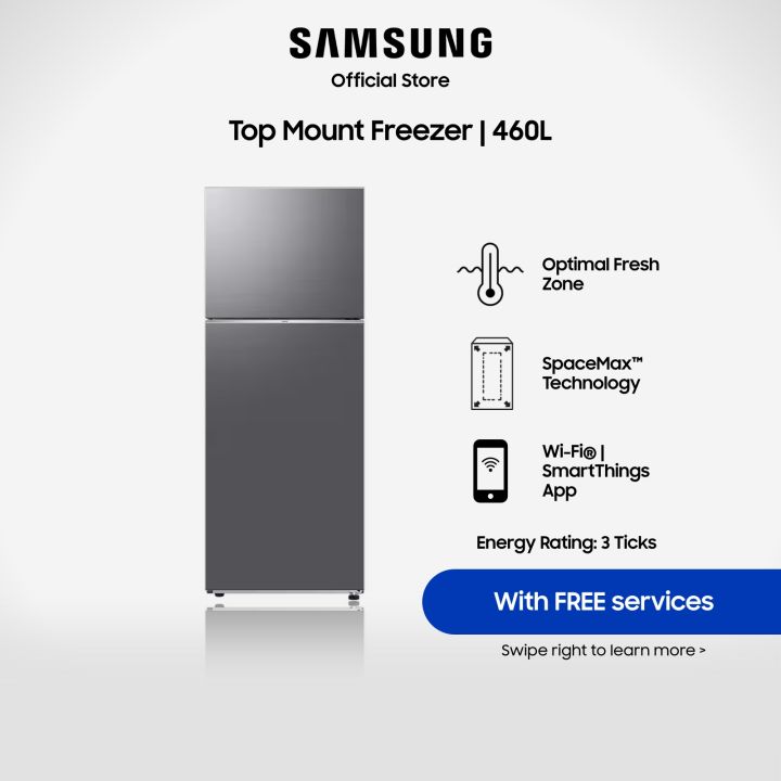 Samsung RT47CG6444S9SS Top Mount Freezer Refrigerator, 460L, 3 Ticks ...