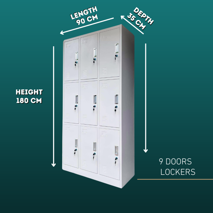 9 Doors Modern Steel Locker Storage | Lazada PH