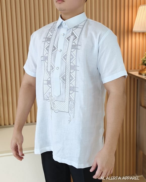 MODERN BARONG SHORT SLEEVE FOR MEN GUSOT MAYAMAN | Lazada PH
