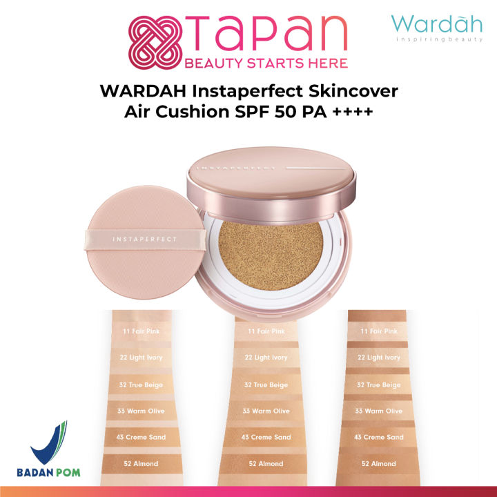 WARDAH Instaperfect Skincover Air Cushion SPF 50 PA ++++ | Lazada Indonesia