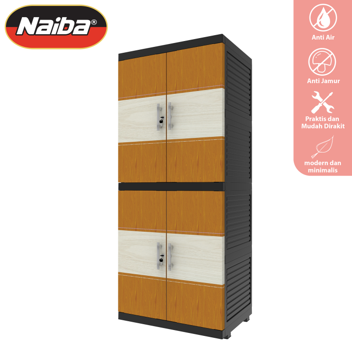 Lemari naiba fit non mirror | Lazada Indonesia
