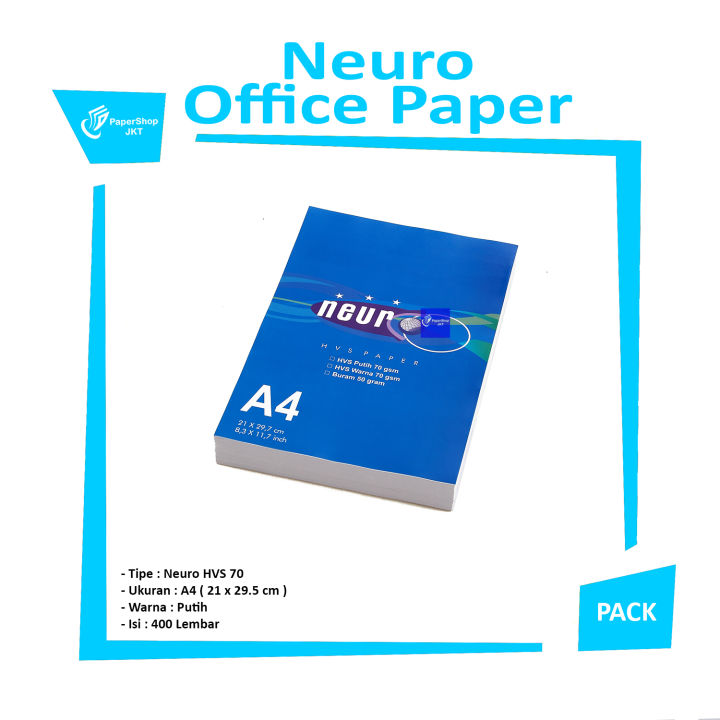 Kertas A4 Hvs Putih 70Gr Neuro - PACK | Lazada Indonesia