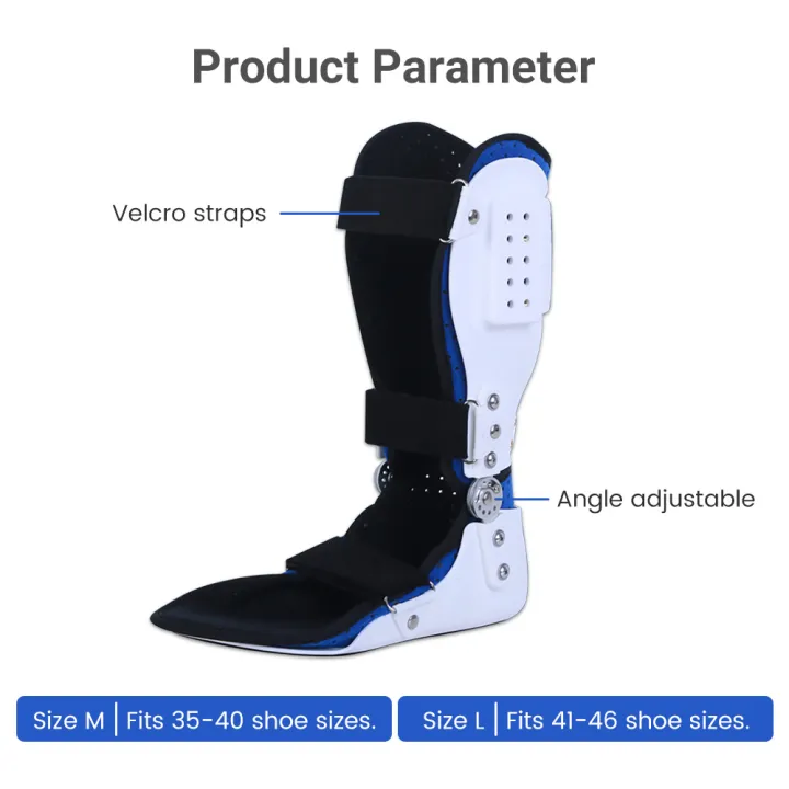 【Kamram】 Adjustable Ankle Brace Foot Drop Corrector Ankle Joint ...