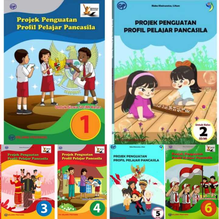 Buku P5 SD kelas 1, 2, 3, 4, 5, 6 kurikulum merdeka, PROJEK PENGUATAN ...