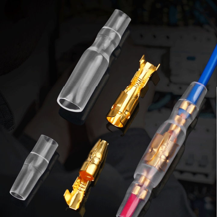 TUBTAP Konektor Terminal Listrik Male & Female 3.5mm Bahan Skun Kabel ...