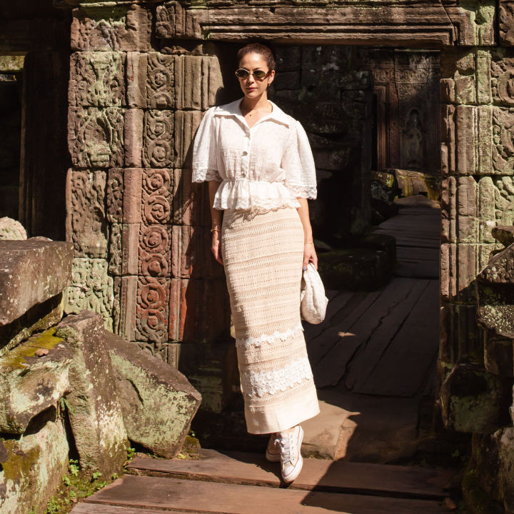 [AW22] JANESUDA lace sarong ผ้าถุงลูกไม้ ผ้าซิ่นลูกไม้ | Lazada.co.th