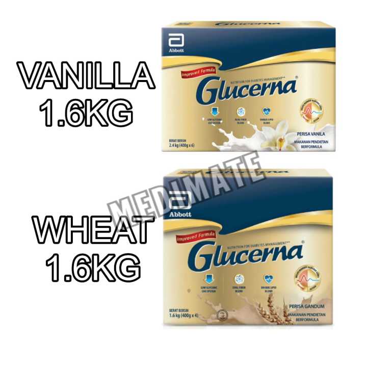 Glucerna® Vanilla/Wheat (1.6KG) | Lazada