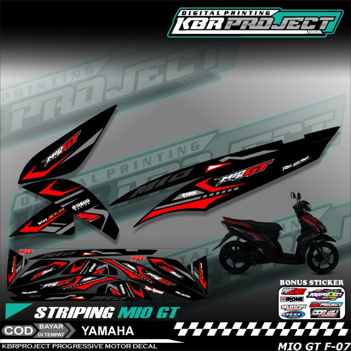 MIO GT STIKER STRIPING PREMIUM MOTOR KEREN LIS VARIASI MIO GT STIKER ...