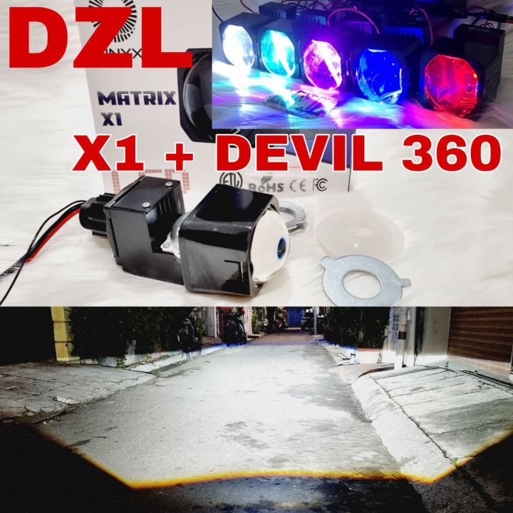 lampu utama led biled matrix x1 vinyx plus devil 360 demon 1.5 inch ...