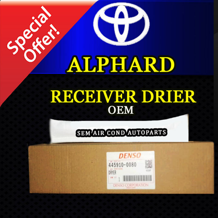 TOYOTA ALPHARD OEM DENSO RECEIVER DRIER/ FILTER DRYER/ CONDENSER FILTER ...