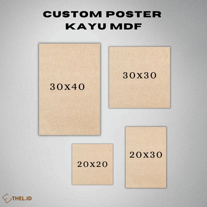 Poster Kayu Pajangan Hiasan Dinding Wall Decor - Custom | Lazada Indonesia