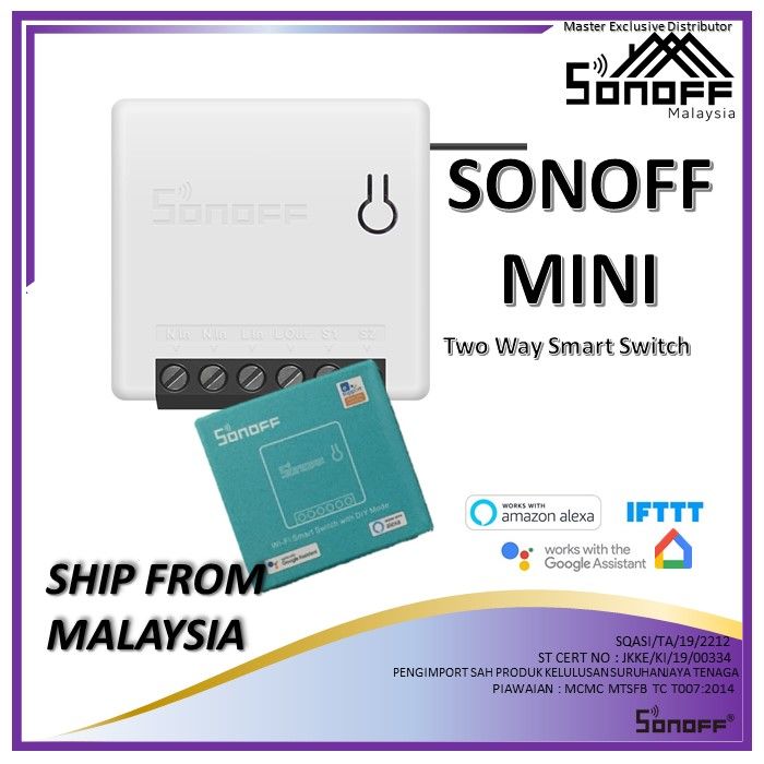 SONOFF MINI : Two Way Smart Switch | Lazada
