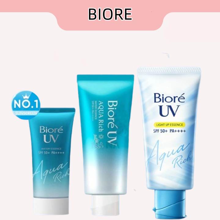 BIORE UV Aqua Rich Watery Essence Gel Sunscreen Rich Water SPF 50+ PA++++（50g/70g） | Lazada ...