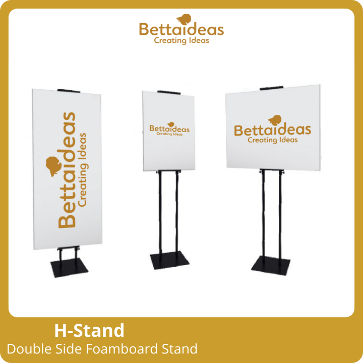 BETTAIDEAS Adjustable Double Side KT Board Display Stand [H-Stand] | Lazada