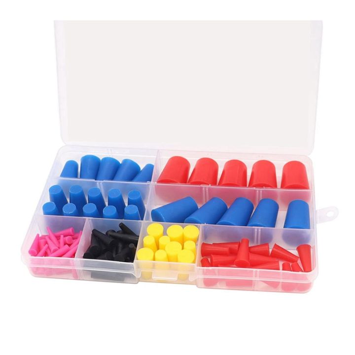 (AOPG) 105 PCS Silicone Rubber Tapered Plug Assortment Kits As Shown ...
