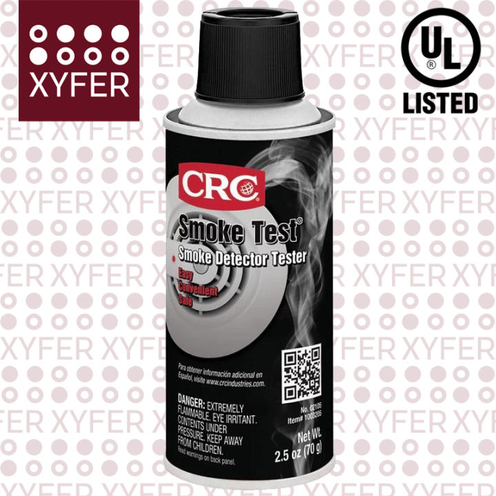 CRC Smoke Check, Test Gas, Smoke Test, Smoke Detector Tester, 2.5 WT OZ ...