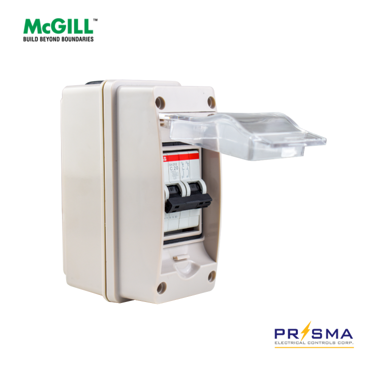 McGILL Weatherproof Distribution Box, 2 Ways, Surface Mounted, MGWDB-02 ...