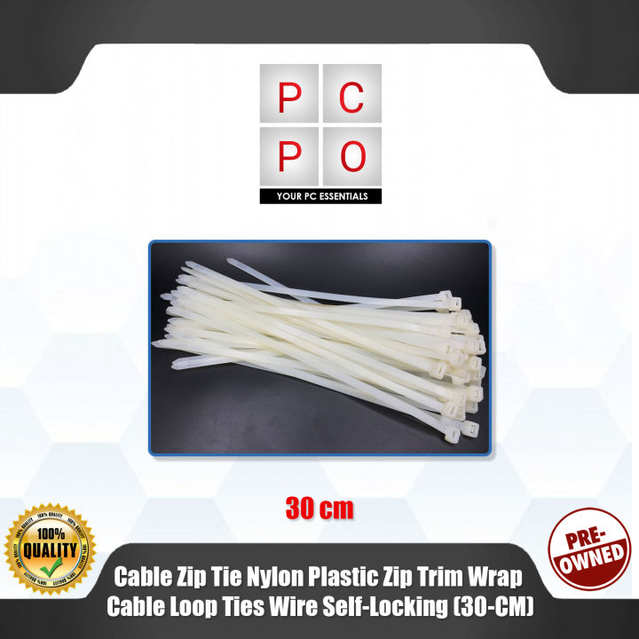 Cable Zip Tie Nylon Plastic Zip Trim Wrap Cable Loop Ties Wire Self ...