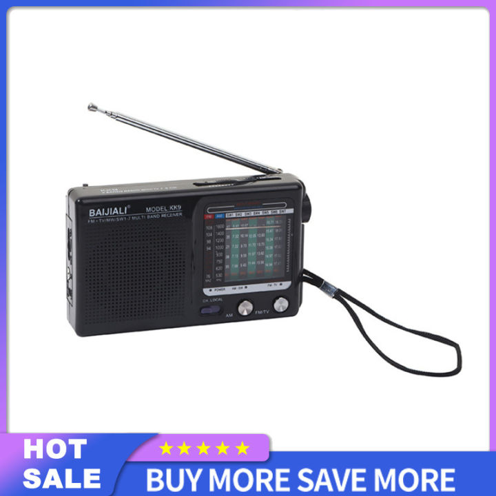 วิทยุสภาพอากาศ KK9 SW AM FM ใช้แบตเตอรี่วิทยุพกพายาวนานที่สุดวิทยุติดทน ...
