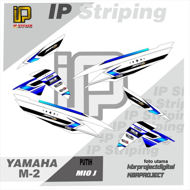 MIO J striping MIO J motor YAMAHA motor sticker variasi Racing IP.M-2 ...