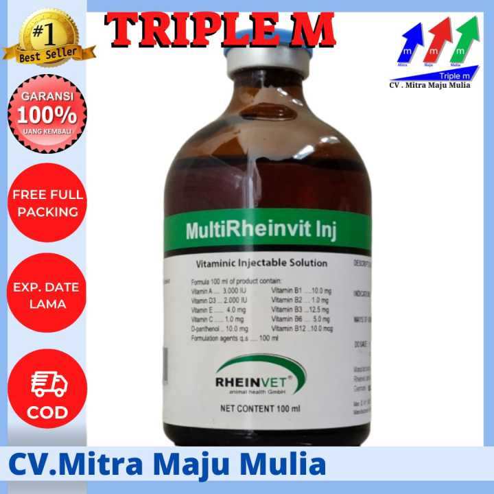 Multivitamin Rheinvit inj 100 ml Triple M - Multi Vitamin Injeksi ...