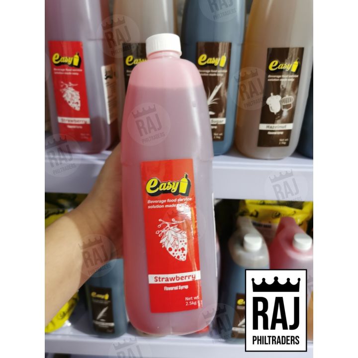 EASY BRAND Strawberry Syrup 2.5KG | Lazada PH