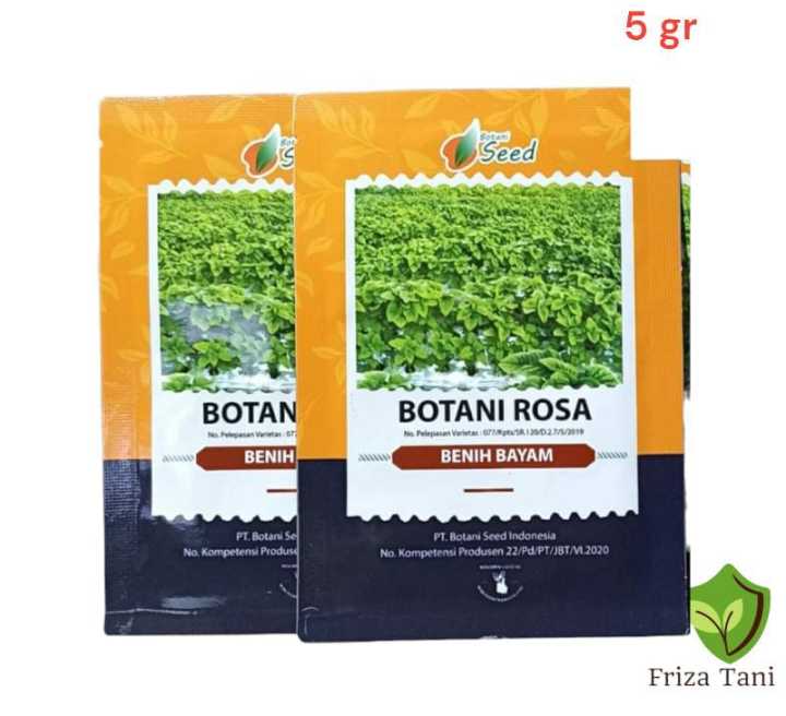 Benih Bibit Bayam Hijau Rosa 5 gr Botani Seed Benua Maestro | Lazada ...