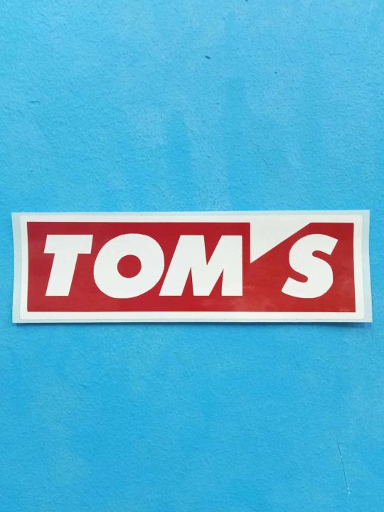 Toms Toyota sticker Computer cut on premium grade vinyl sticker | Lazada PH
